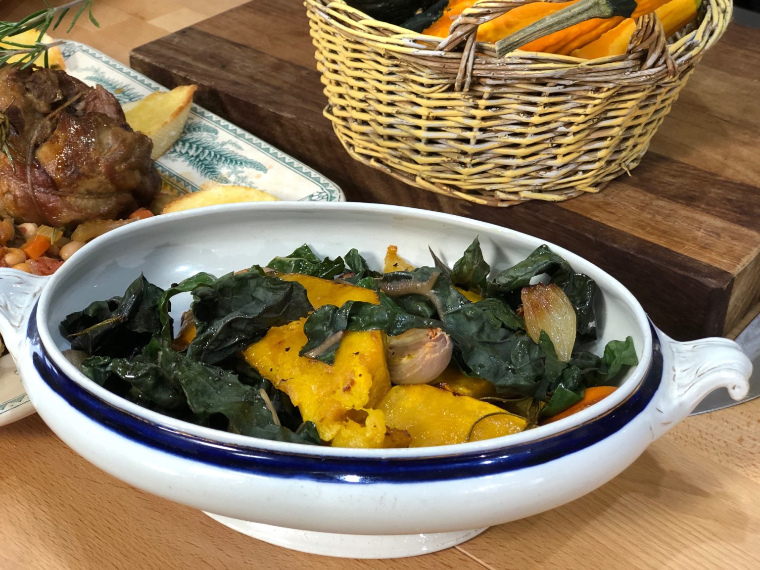 Roasted Butternut Squash with Shallots, Rainbow Chard and Orange ...